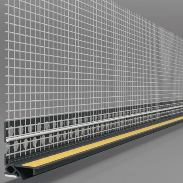 Anthracite Window Reveal Bead with Mesh - 2.6m Length